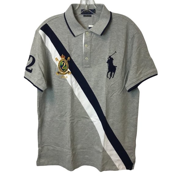 Polo Ralph Lauren | Shirts | Polo Ralph Lauren Mens Big Pony Custom Slim Fit Polo Size Large ...